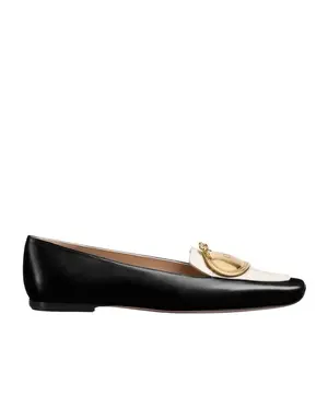Dior Gold Tone Flats For Women