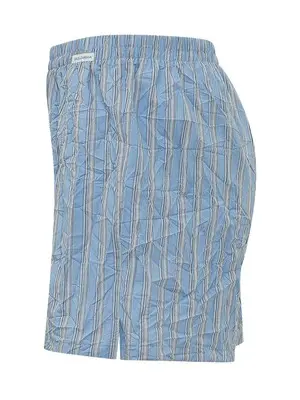 Dolce & Gabbana Crinkled Striped Boxer Shorts - Blue