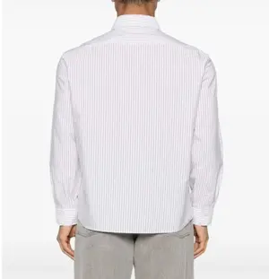 Brunello Cucinelli Striped Shirt - White