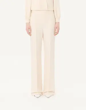 Valentino Garavani Crease Detailed Straight-leg Pants