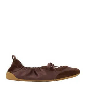 Chloé Kick Lace-up Athletic Ballerina Flats - Bright Brown