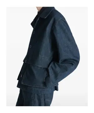 LEMAIRE Boxy Denim Long Sleeve Jacket