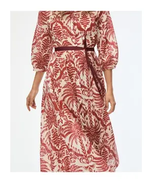 IBLUES Flared, Figure-skimming Shirt Dress With Gathered Sleeves