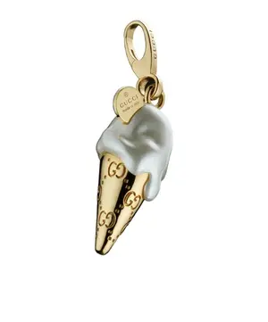 Gucci Ice Cream Motif Charm - Gold