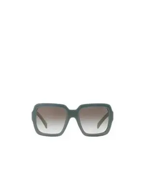 Prada Logo Square Frame Sunglasses - Gray