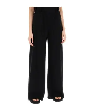 THE ROW Gala Wide Leg Pants - Black