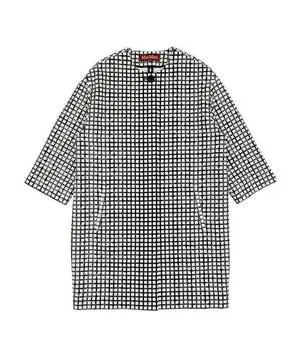 Max Mara Checked Round Neck Blouse
