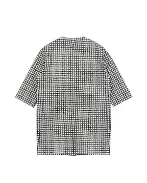 Max Mara Checked Round Neck Blouse