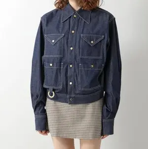 Celine Cotton Denim Shirt With Pleated Details - No