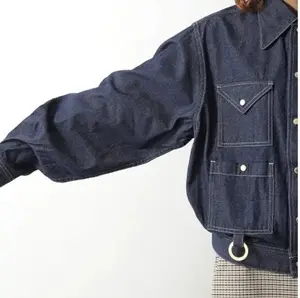 Celine Cotton Denim Shirt With Pleated Details - No