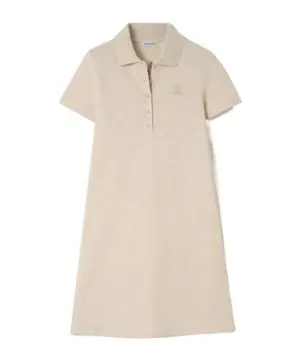 Burberry Embroidered Polo Dress - Beige