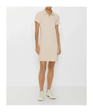 Burberry Embroidered Polo Dress - Beige