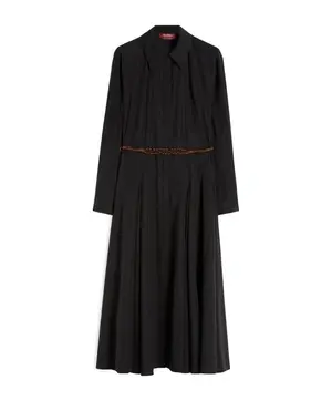 Max Mara Belted Midi Shirt Dress