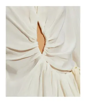 MAISON MARGIELA Draped Cutout Shirt Dress