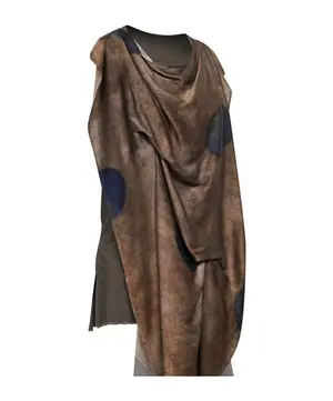 UMA WANG Draped Abstract Print Top