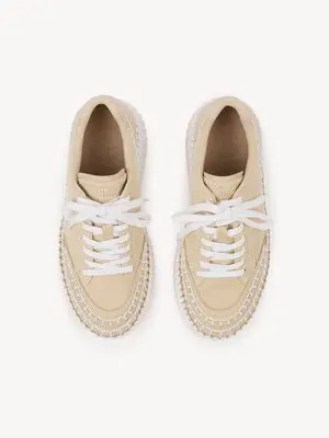Chloé Nama Platform Sneakers - Light Khaki
