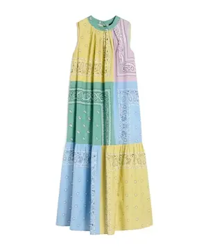 Max Mara Sleeveless Bandana Print Maxi Dress