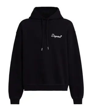 Dsquared2 Signature Relaxed Fit Hoodie - Black