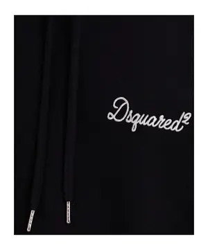 Dsquared2 Signature Relaxed Fit Hoodie - Black