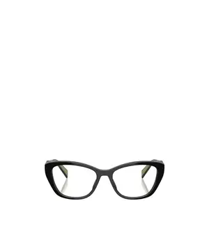Prada Cat Eye Full Rim Eyeglasses - Black