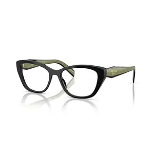 Prada Cat Eye Full Rim Eyeglasses - Black