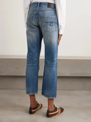 R13 Romeo Straight Leg Jeans - Medium Denim Blue