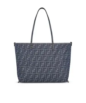 Fendi Ff Jacquard Reversible Tote Bag - Blue