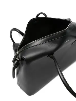 Yuzefi Large Brioche Leather Tote Bag - Black