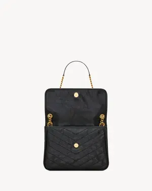 Saint Laurent Niki Logo Plaque Shoulder Bag - Black