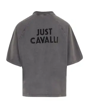 Just Cavalli Flame Heart Embroidered Polo T-shirt