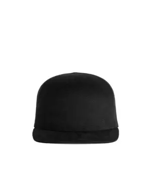 Balenciaga Logo Embroidered Baseball Cap - Black