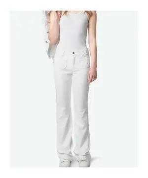 Zadig&Voltaire Belt Loop Jeans - White