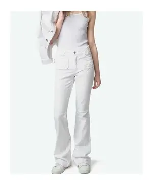 Zadig&Voltaire Belt Loop Jeans - White