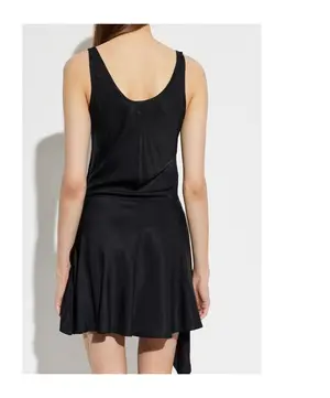 IRO PARIS Sleeveless Asymmetrical Drape Dress