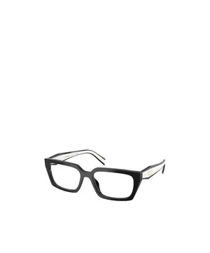 Prada Rectangle Frame Eyeglasses - Black