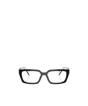 Prada Rectangle Frame Eyeglasses - Black