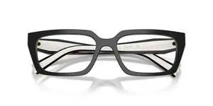 Prada Rectangle Frame Eyeglasses - Black
