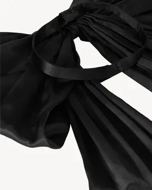 Saint Laurent Silk Crepe Muslin Lace Romper