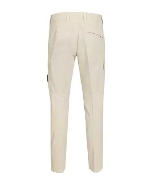 Stone Island Cargo Trousers In Broken Cotton Twill - Nude