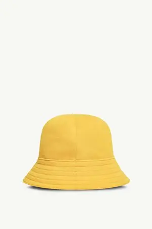 Moncler Logo Patch Bucket Hat - Yellow