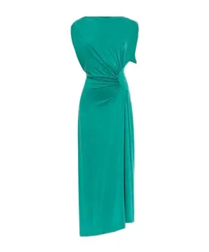 IRO PARIS Sleeveless Asymmetrical Boat Neck Dress