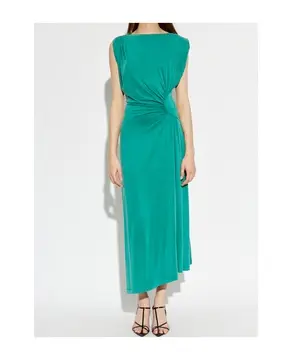 IRO PARIS Sleeveless Asymmetrical Boat Neck Dress