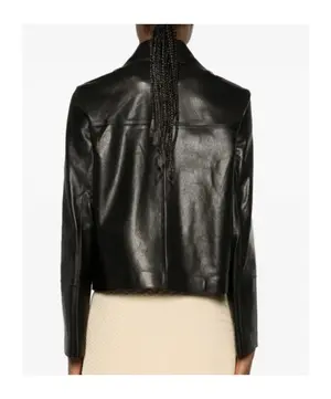 ARMA Leather Jacket With Button Pockets