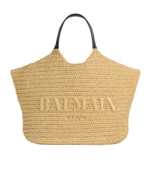 Balmain Raffia Totes