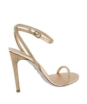 Rene Caovilla Embellished Stiletto Heel Ankle Strap Sandals