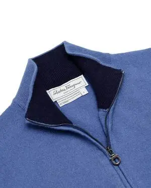 FERRAGAMO Pullover With Quarter Zip