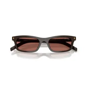 Prada Rectangle Frame Sunglasses - Brown