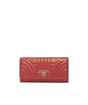 Prada Logo Wallet - Brown