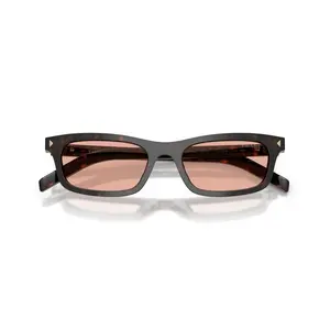 Prada Rectangle Frame Sunglasses - Nude