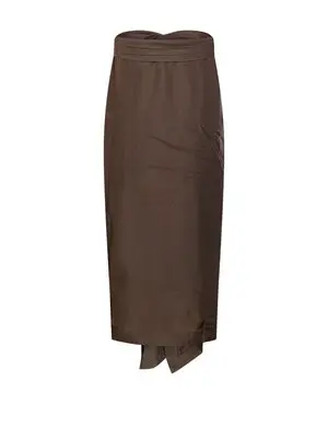 RÓHE Draped Sarong Skirt
